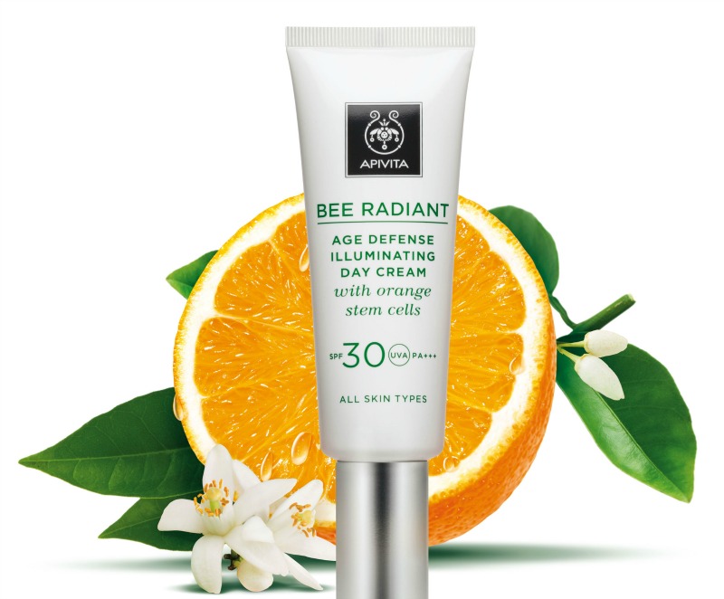 Noul APIVITA BEE RADIANT SPF 30 cu celule stem din portocala